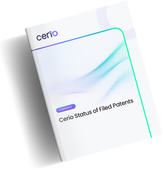 File 4.1: Cerio Status of Filed Patent Applications - Cerio